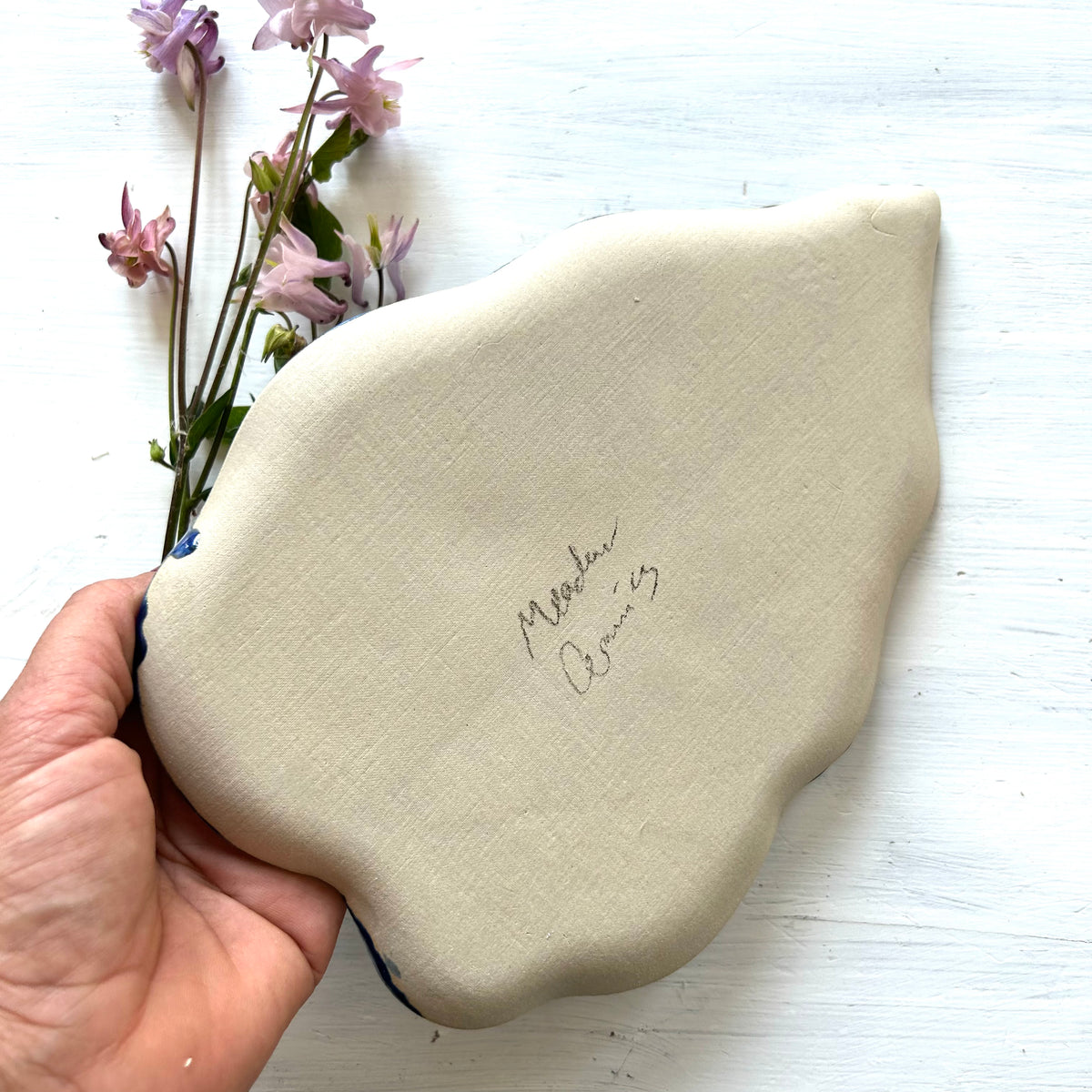 Galaxy stoneware platter – Meadowceramics